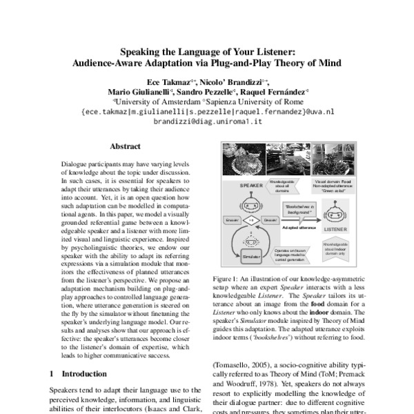 Speaking the Language of Your Listener: Audience-Aware Adaptation via ...