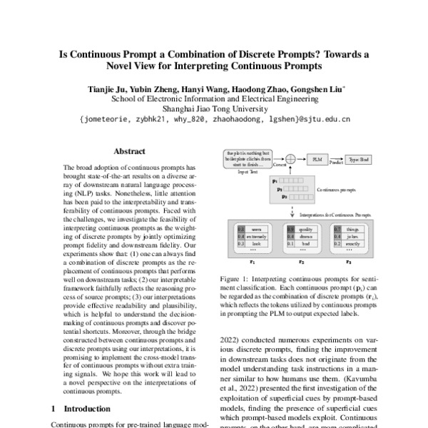Is Continuous Prompt a Combination of Discrete Prompts? Towards a Novel View for Interpreting ...
