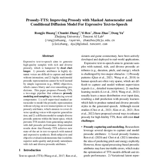 Prosody Tts Improving Prosody With Masked Autoencoder And Conditional