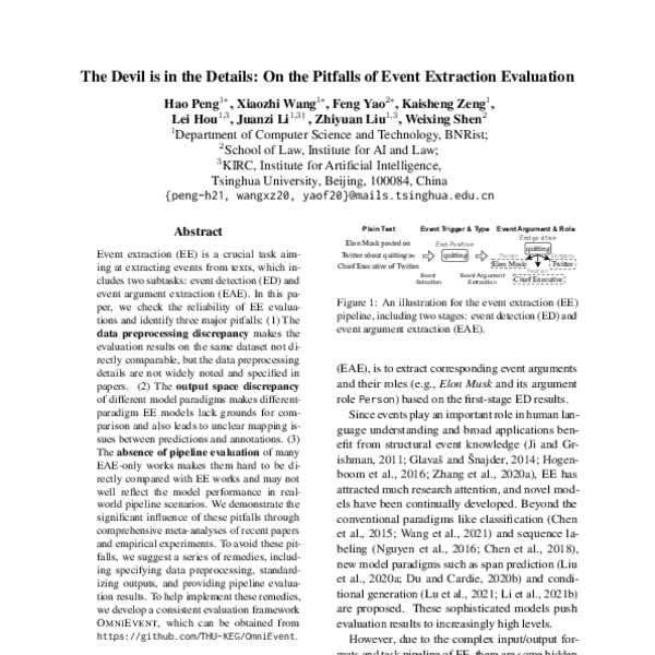 The Devil is in the Details: On the Pitfalls of Event Extraction Evaluation - ACL Anthology