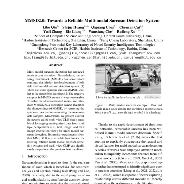 Mmsd2 0 Towards A Reliable Multi Modal Sarcasm Detection System Acl