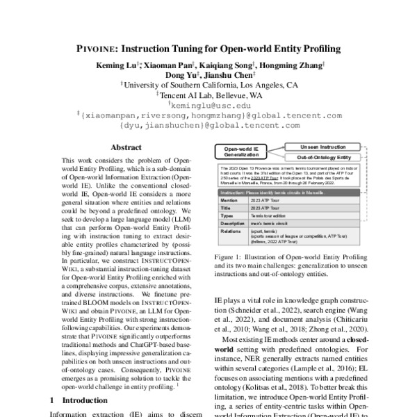 PIVOINE: Instruction Tuning for Open-world Entity Profiling - ACL Anthology