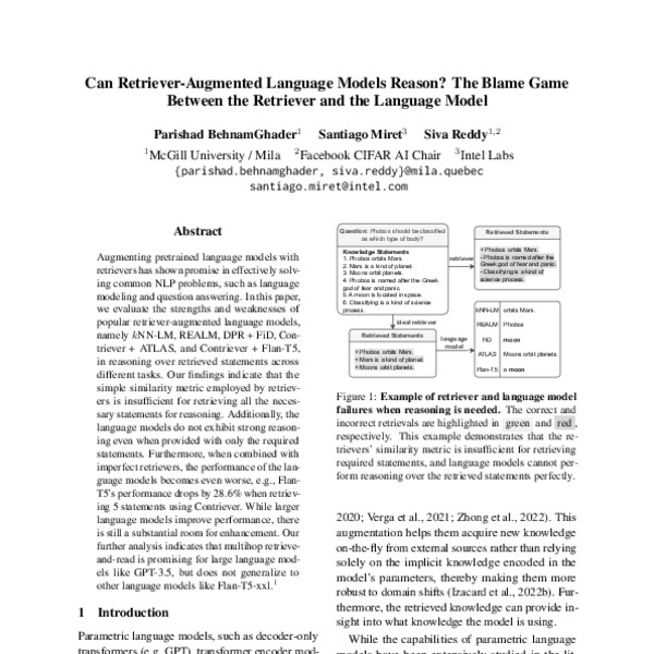 Can Retriever-Augmented Language Models Reason? The Blame Game Between the Retriever and the ...