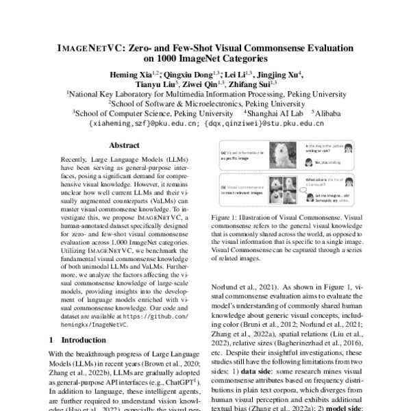 ImageNetVC: Zero- and Few-Shot Visual Commonsense Evaluation on 1000 ...