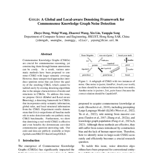 Gold: A Global and Local-aware Denoising Framework for Commonsense Knowledge Graph Noise ...