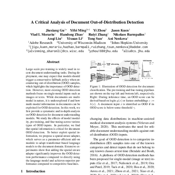 A Critical Analysis of Document Out-of-Distribution Detection - ACL Anthology