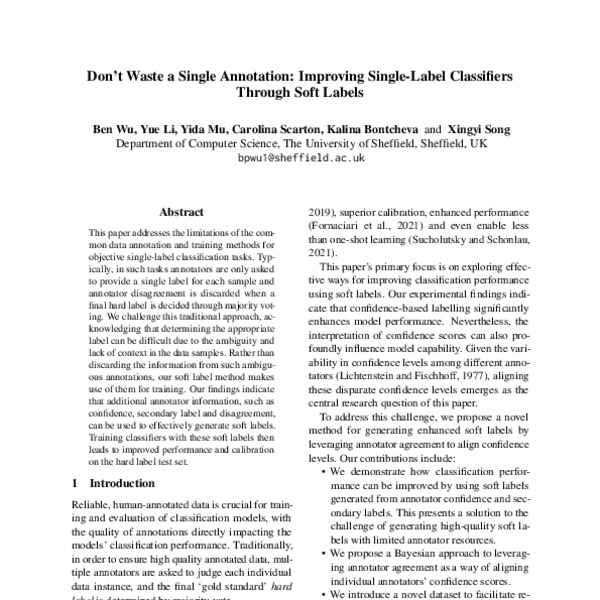 Don’t waste a single annotation: improving single-label classifiers ...
