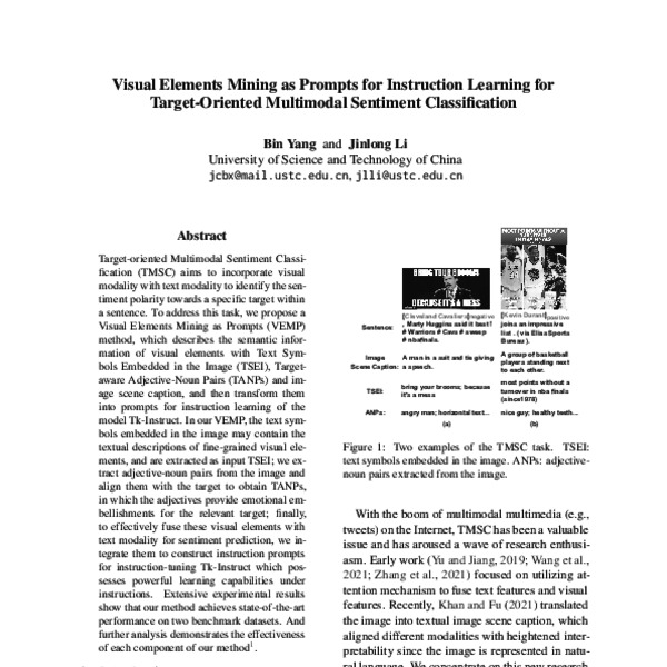 Visual Elements Mining as Prompts for Instruction Learning for Target-Oriented Multimodal ...