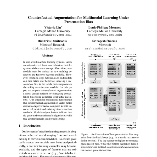 Counterfactual Augmentation for Multimodal Learning Under Presentation Bias - ACL Anthology