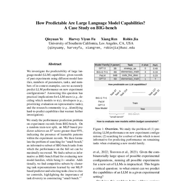 How Predictable Are Large Language Model Capabilities? A Case Study on ...