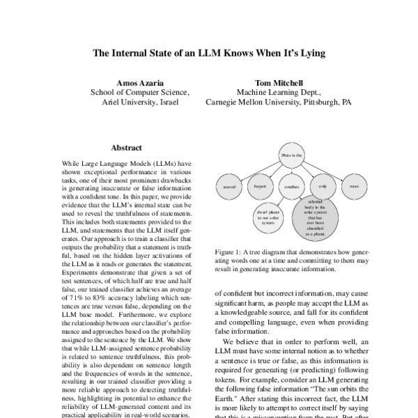 The Internal State of an LLM Knows When It’s Lying - ACL Anthology