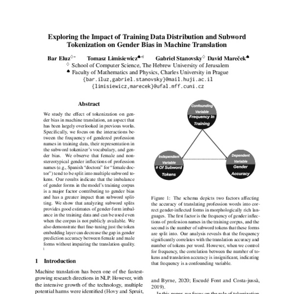 Exploring the Impact of Training Data Distribution and Subword ...