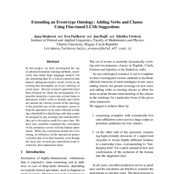 Extending an Event-type Ontology: Adding Verbs and Classes Using Fine-tuned LLMs Suggestions ...