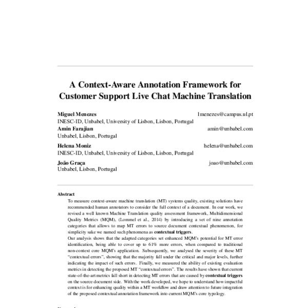 A Context-Aware Annotation Framework for Customer Support Live Chat ...