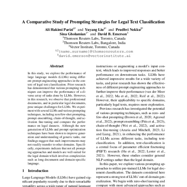 A Comparative Study of Prompting Strategies for Legal Text Classification - ACL Anthology