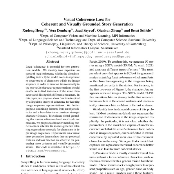 Visual Coherence Loss for Coherent and Visually Grounded Story ...