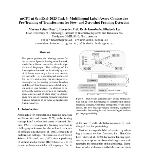 mCPT at SemEval-2023 Task 3: Multilingual Label-Aware Contrastive Pre-Training of Transformers ...