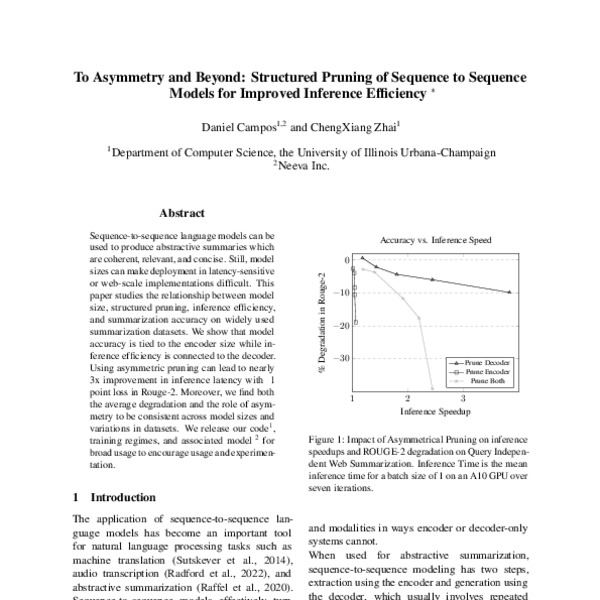 To Asymmetry and Beyond: Structured Pruning of Sequence to Sequence Models for Improved ...