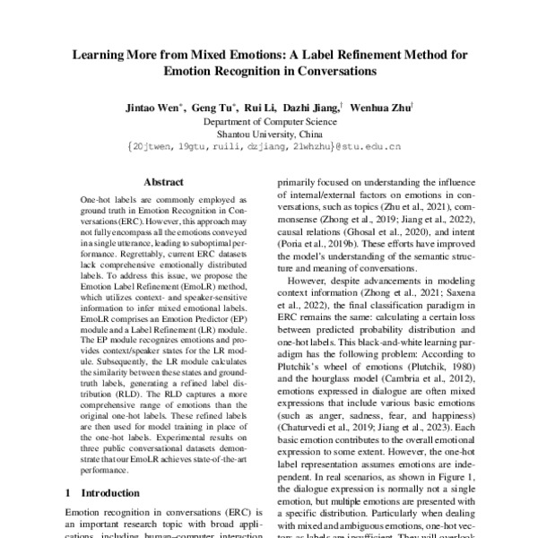 Learning More from Mixed Emotions: A Label Refinement Method for ...