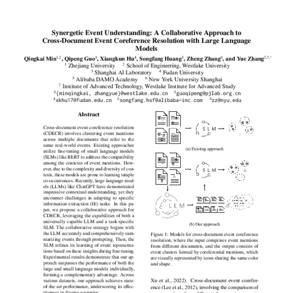 Synergetic Event Understanding: A Collaborative Approach to Cross-Document Event Coreference ...