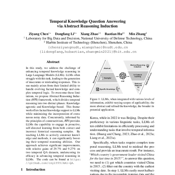 Temporal Knowledge Question Answering via Abstract Reasoning Induction ...
