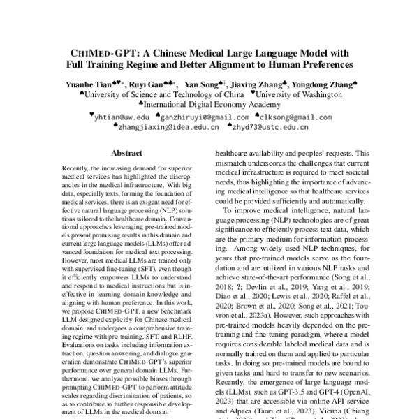 ChiMed-GPT: A Chinese Medical Large Language Model with Full Training ...
