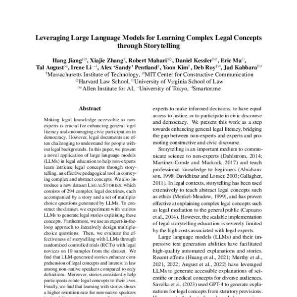 Leveraging Large Language Models for Learning Complex Legal Concepts ...