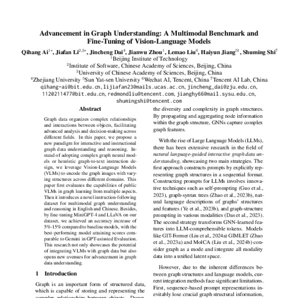 Advancement in Graph Understanding: A Multimodal Benchmark and Fine ...