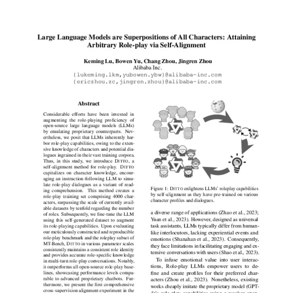 Large Language Models Are Superpositions Of All Characters Attaining Arbitrary Role Play Via