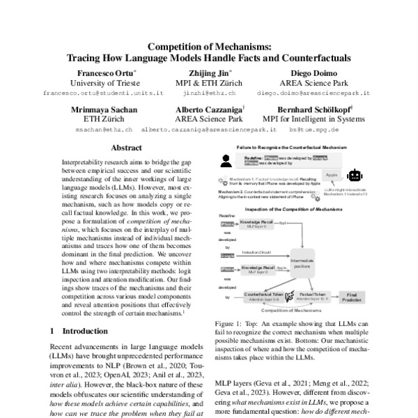 Competition of Mechanisms: Tracing How Language Models Handle Facts and ...