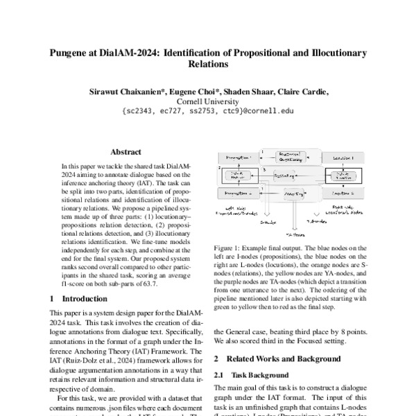 Pungene at DialAM-2024: Identification of Propositional and ...
