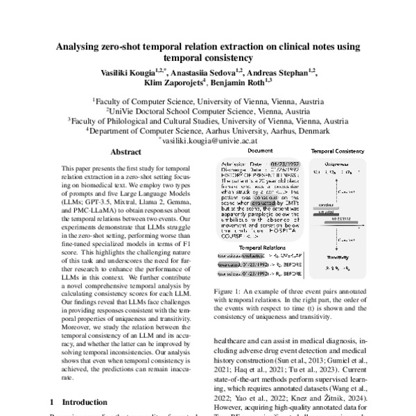 Analysing zero-shot temporal relation extraction on clinical notes ...