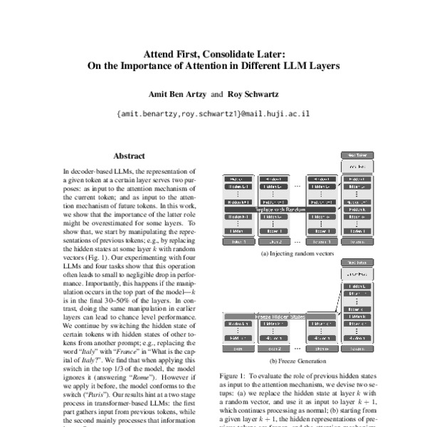 Attend First, Consolidate Later: On the Importance of Attention in ...