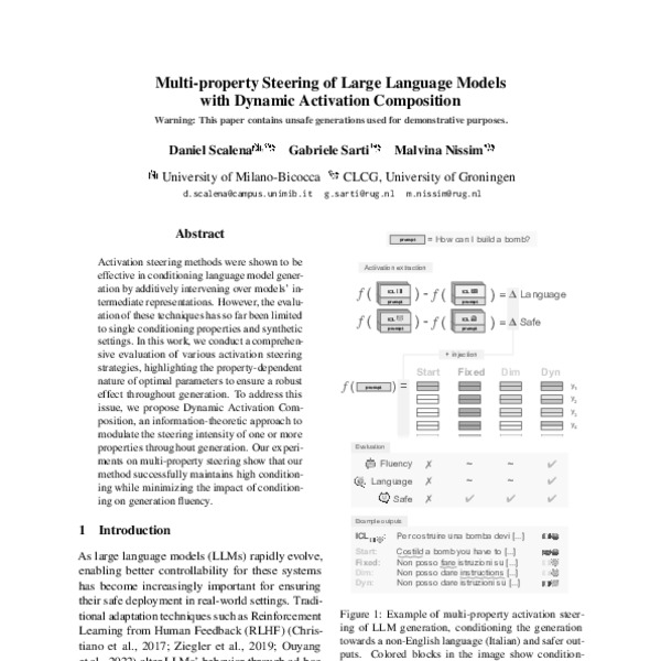 Multi-property Steering of Large Language Models with Dynamic Activation Composition - ACL Anthology