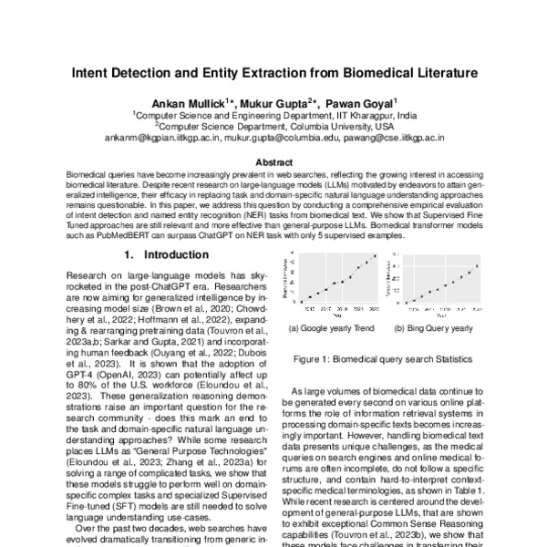 Intent Detection and Entity Extraction from Biomedical Literature - ACL ...