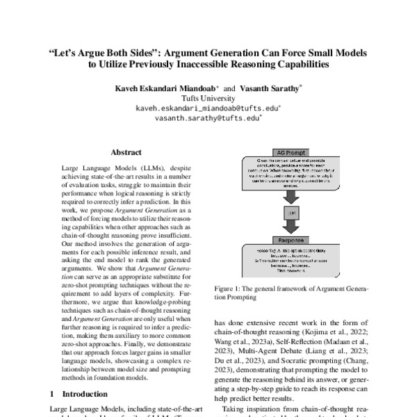“Let’s Argue Both Sides”: Argument Generation Can Force Small Models to Utilize Previously ...