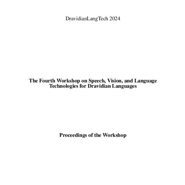 Proceedings of the Fourth Workshop on Speech, Vision, and Language ...
