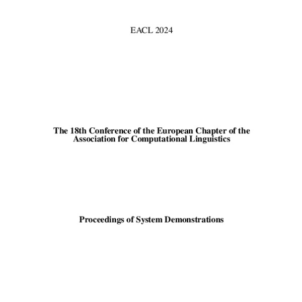 Proceedings of the 18th Conference of the European Chapter of the ...