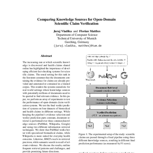 Comparing Knowledge Sources for Open-Domain Scientific Claim ...