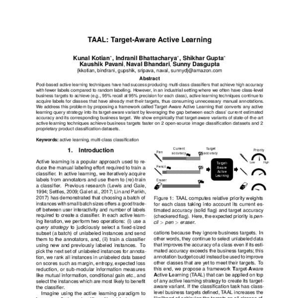 TAAL: Target-Aware Active Learning - ACL Anthology
