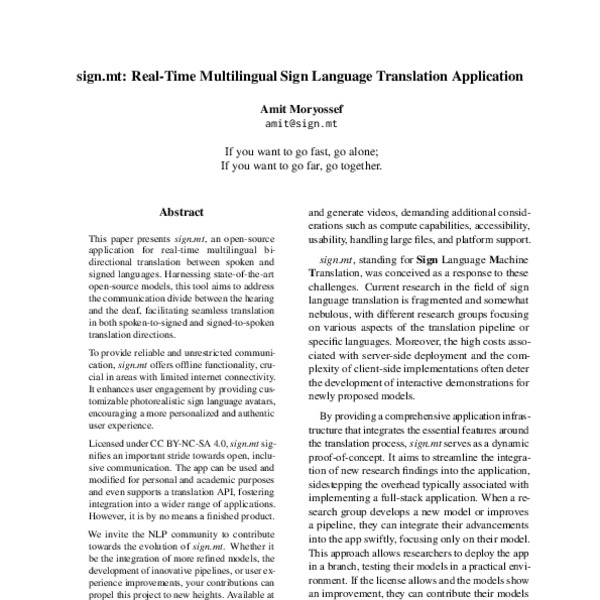 sign.mt: Real-Time Multilingual Sign Language Translation Application ...