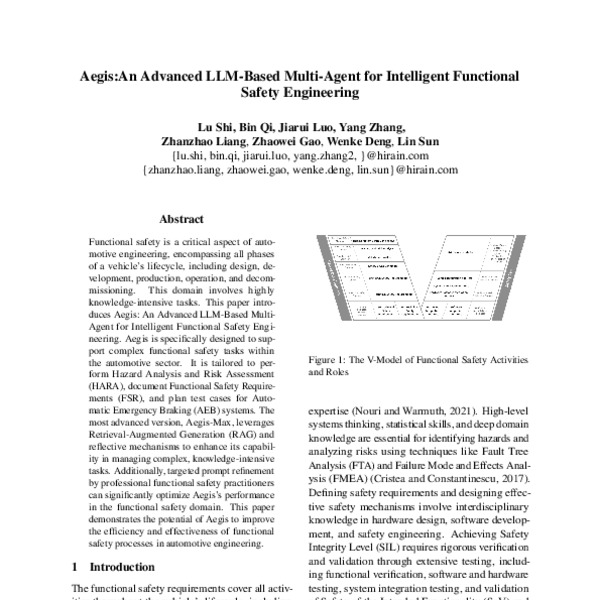 Aegis:An Advanced LLM-Based Multi-Agent for Intelligent Functional Safety Engineering - ACL ...