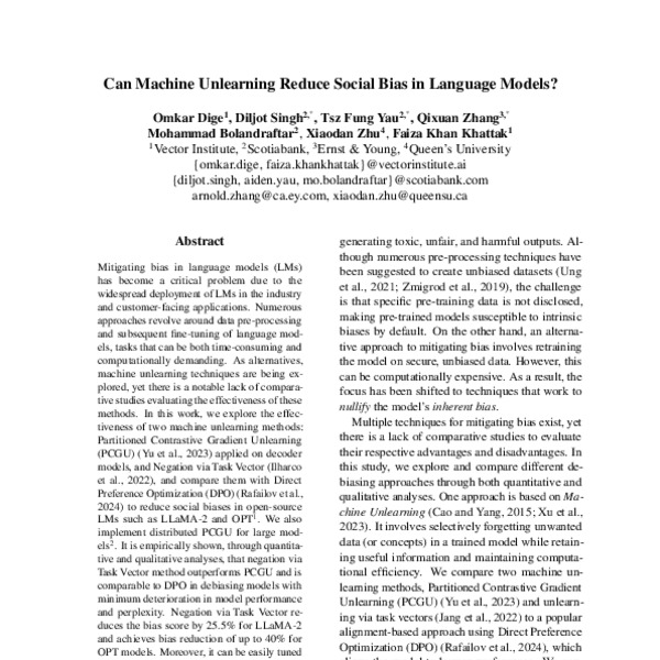 Can Machine Unlearning Reduce Social Bias in Language Models? - ACL Anthology