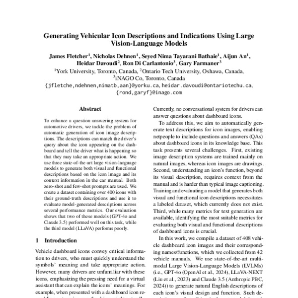 Generating Vehicular Icon Descriptions and Indications Using Large Vision-Language Models - ACL ...