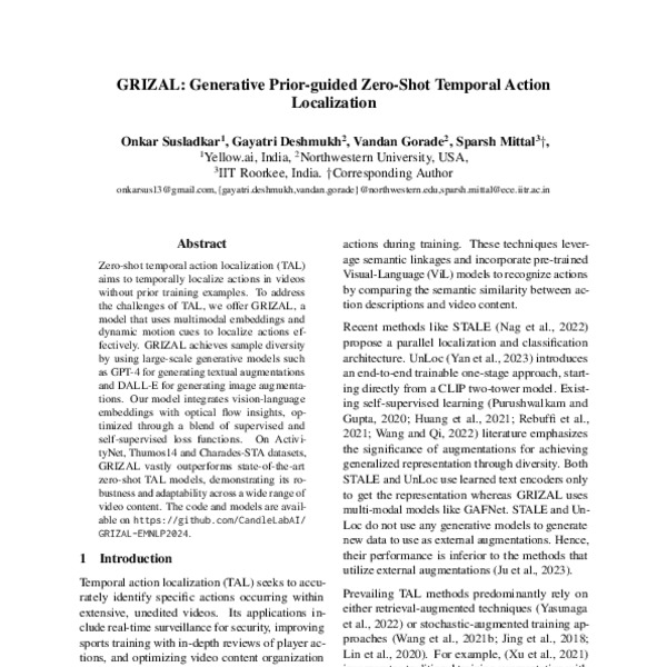 GRIZAL: Generative Prior-guided Zero-Shot Temporal Action Localization - ACL Anthology