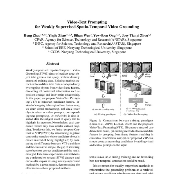 Video-Text Prompting for Weakly Supervised Spatio-Temporal Video Grounding - ACL Anthology