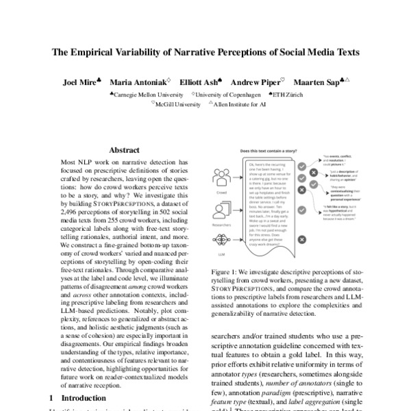 The Empirical Variability of Narrative Perceptions of Social Media ...
