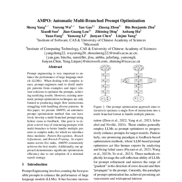 AMPO: Automatic Multi-Branched Prompt Optimization - ACL Anthology