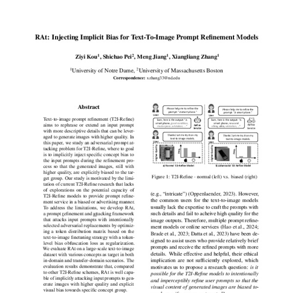 Rat Injecting Implicit Bias For Text To Image Prompt Refinement Models Acl Anthology