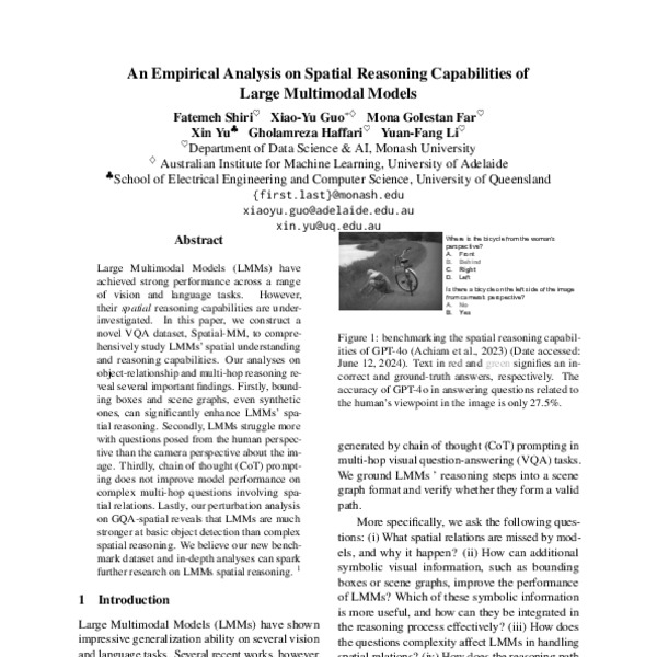 An Empirical Analysis on Spatial Reasoning Capabilities of Large Multimodal Models - ACL Anthology